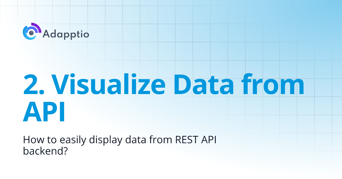 2. Visualize Data from API | Adapptio